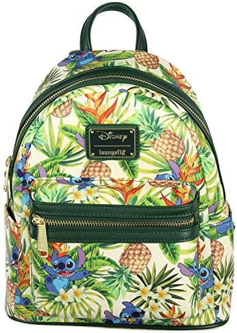 Loungefly Disney Lilo & Stitch Hawaiian Pineapple Mini Backpack ...