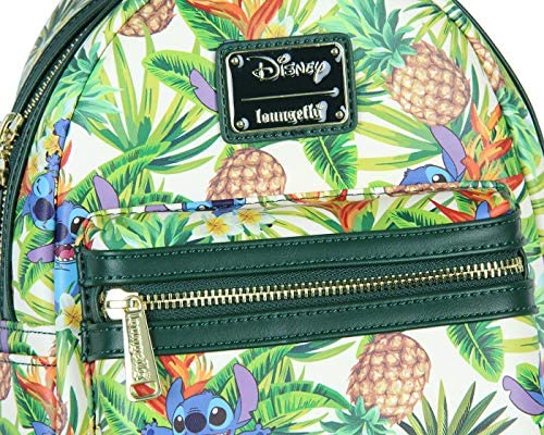 Loungefly Disney Lilo & Stitch Hawaiian Pineapple Mini Backpack ...