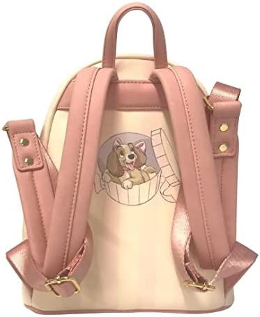 Loungefly Exclusive Lady and the Tramp Mini Backpack Shoulder Bag ...