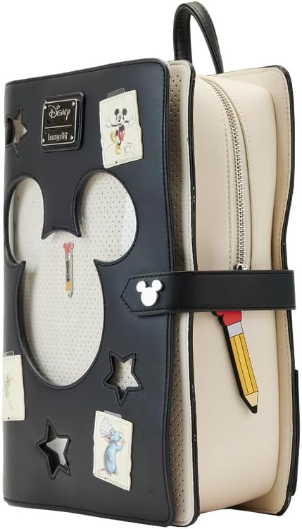 Loungefly Disney100th Anniversary Sketchbook Pin Trader Backpack ...