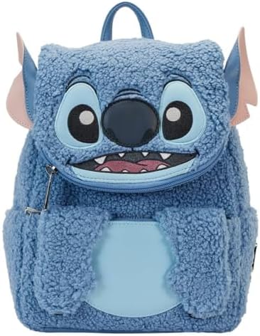 Loungefly Disney Stitch Plush Sherpa Mini Backpack – DisneyLoungefly.com
