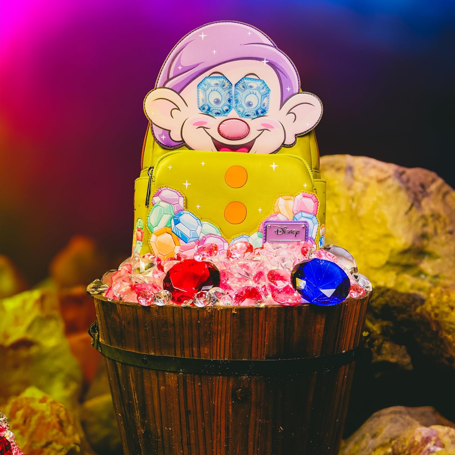 Loungefly Snow White: Diamond Dopey Mini-Backpack, Amazon Exclusive ...