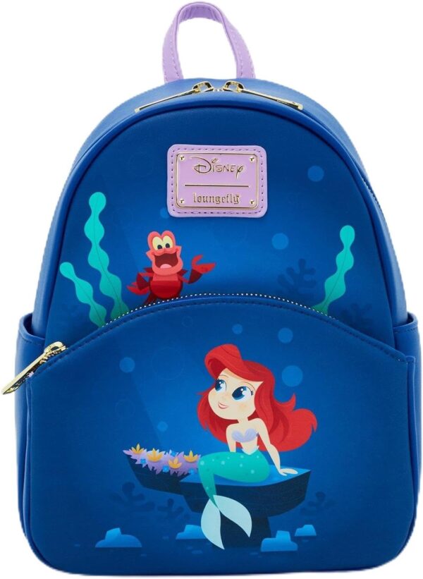 Loungefly Disney The Little Mermaid Ariel & Sebastian Mini Backpack ...