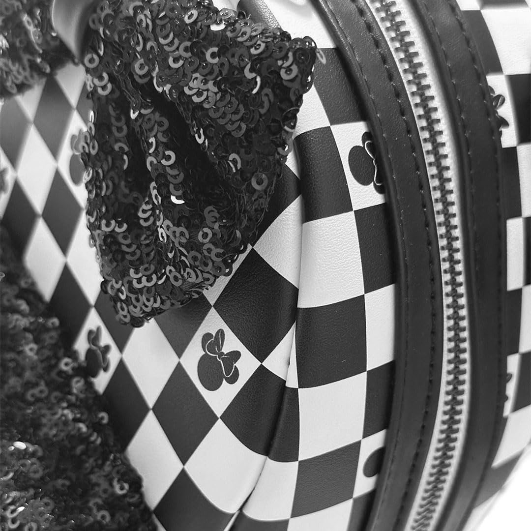 Loungefly Disney Minnie Mouse Checkered Sequin Backpack ...