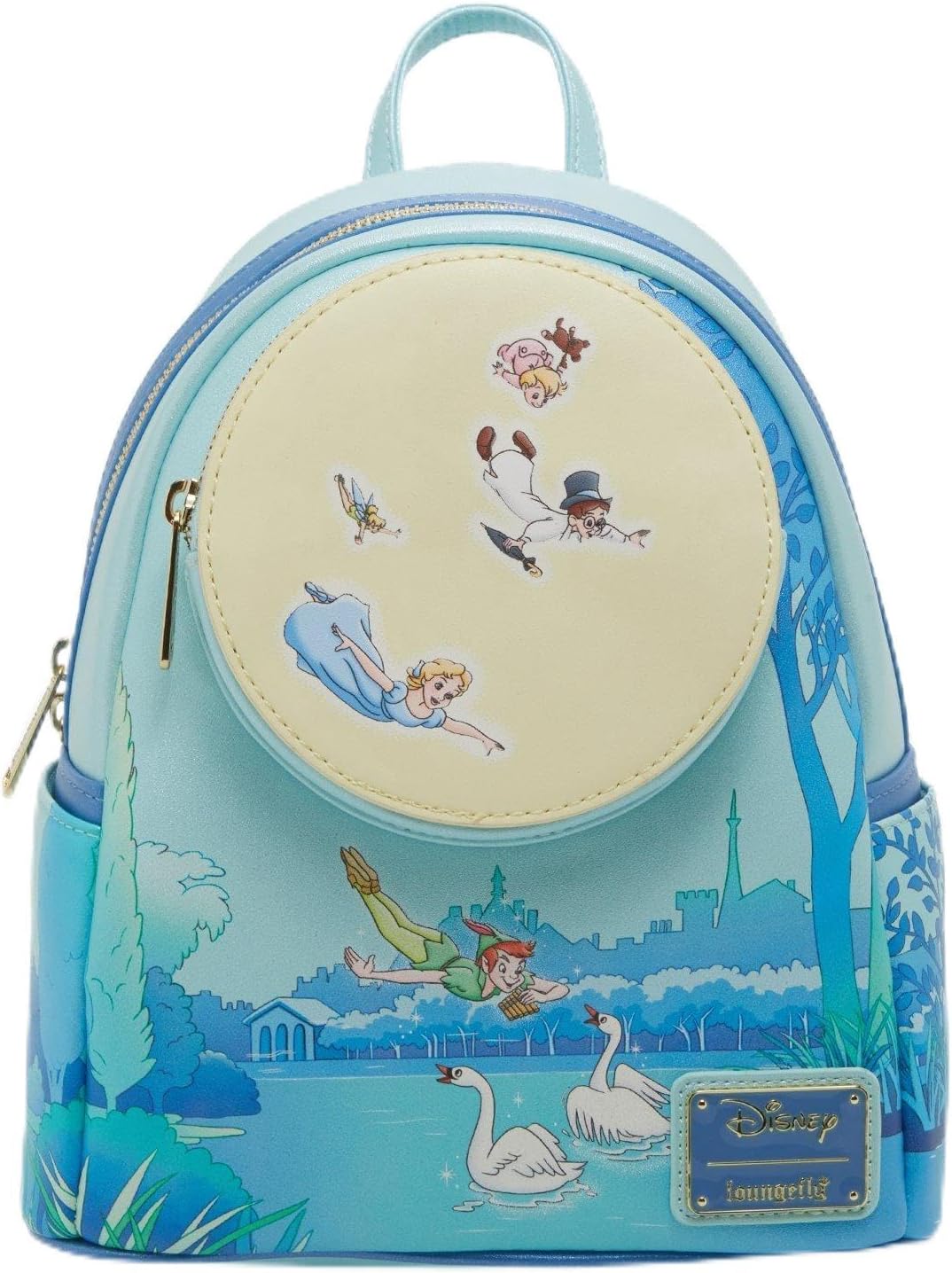 Loungefly Disney Peter Pan Flying Full Moon Glow-in-the-Dark Glitter ...