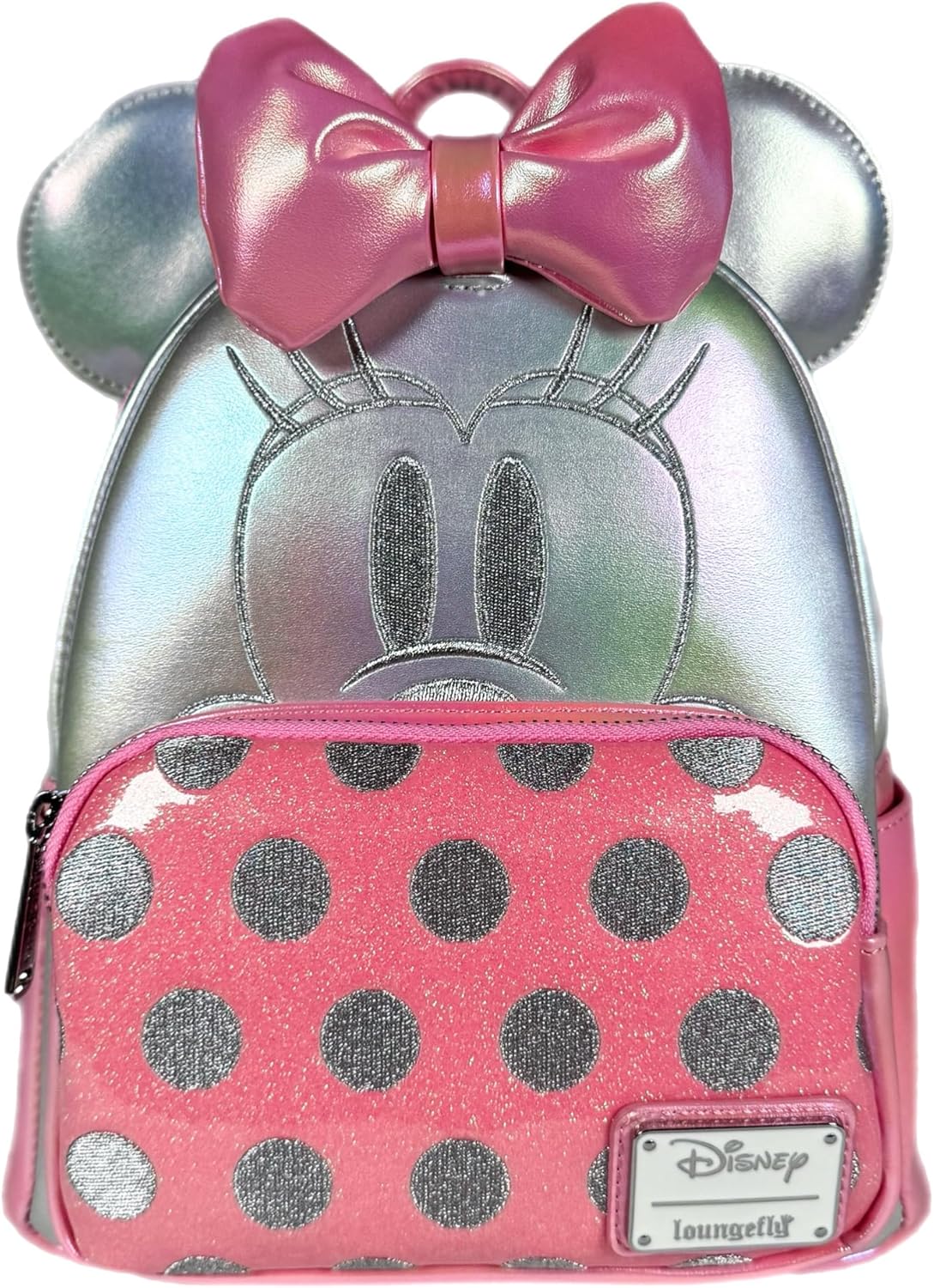 Loungefly Platinum Minnie Mouse Mini Backpack – DisneyLoungefly.com