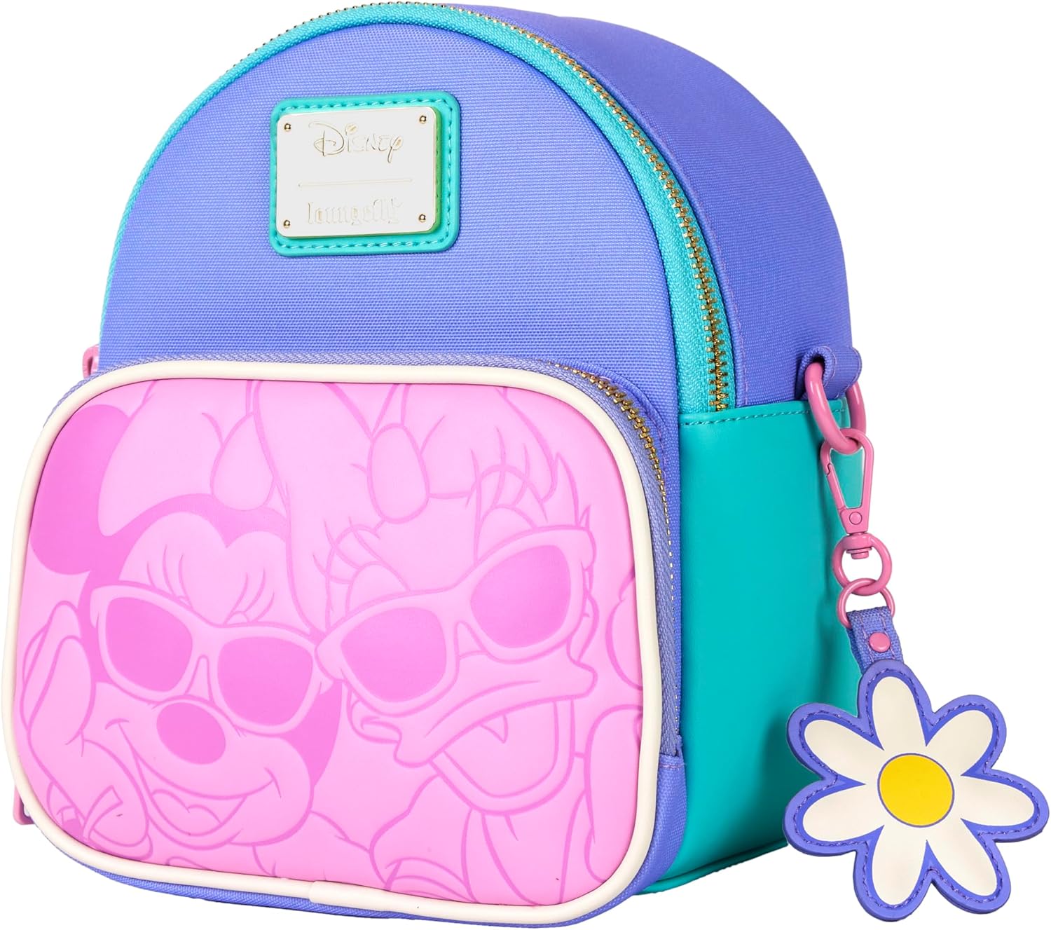 Loungefly Disney Daisy Duck & Minnie Mouse Mini Convertible Backpack ...