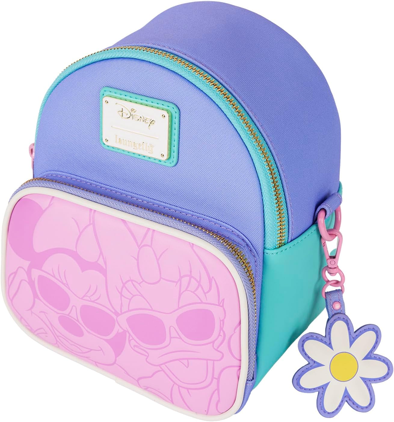 Loungefly Disney Daisy Duck & Minnie Mouse Mini Convertible Backpack ...