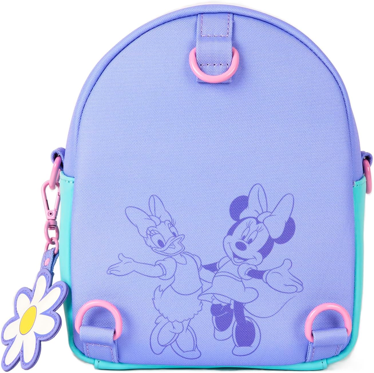 Loungefly Disney Daisy Duck & Minnie Mouse Mini Convertible Backpack ...