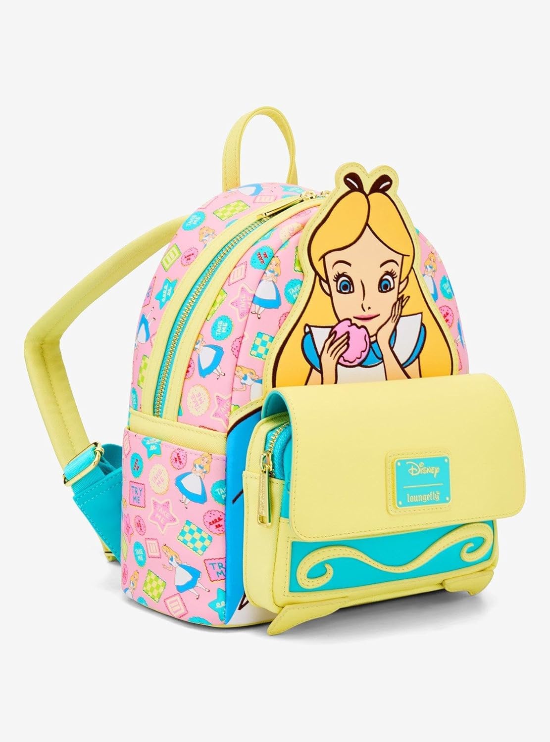 Loungefly Disney Alice In Wonderland Alice Cookies Mini Backpack