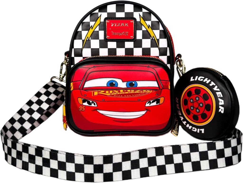 Loungefly Pixar Cars Lightning McQueen Corduroy Convertible Mini ...