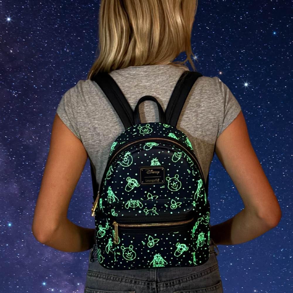 Loungefly Winnie the Pooh Navy Mini Backpack Handbag Constellation ...