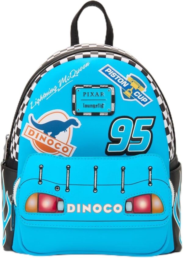 Loungefly Disney Pixar Cars Lightning McQueen Dinoco Light-Up Mini ...