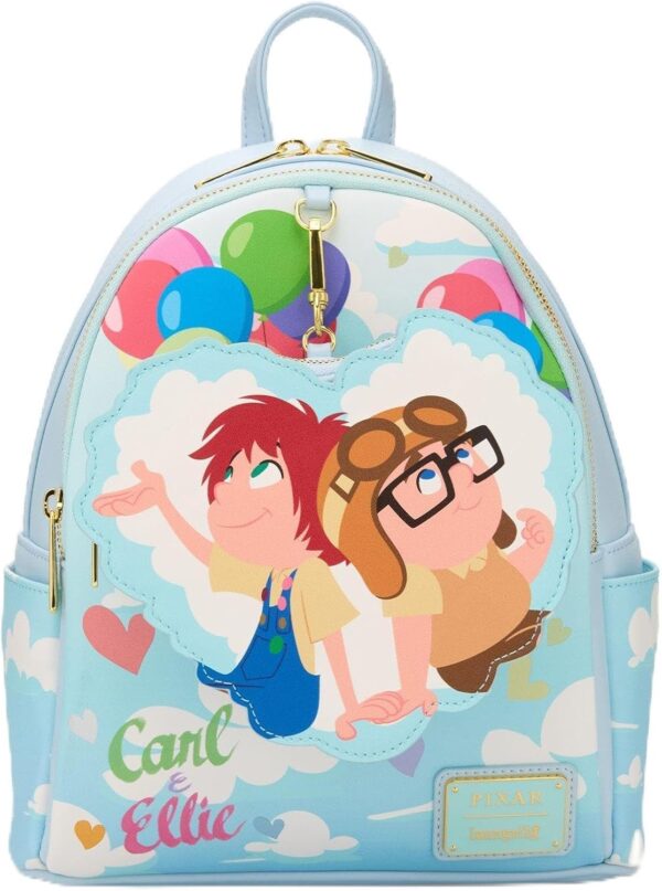 Loungefly Disney Pixar Up Carl & Ellie Balloon Mini Backpack with Coin ...