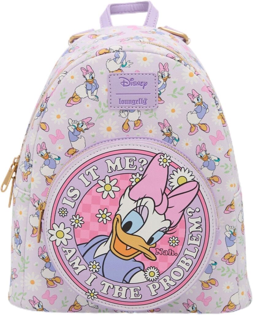 Loungefly Disney Daisy Duck Am I The Problem? Mini Backpack LIGHT ...